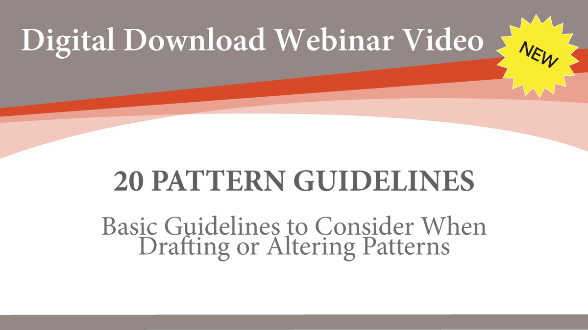 Webinar Video- 20 Pattern Guidelines (Digital Download) – Cochenille ...
